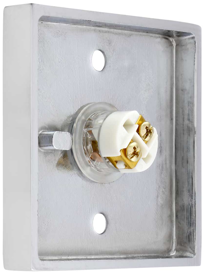 Doorbell Button with Square Rosette | House of Antique Hardware