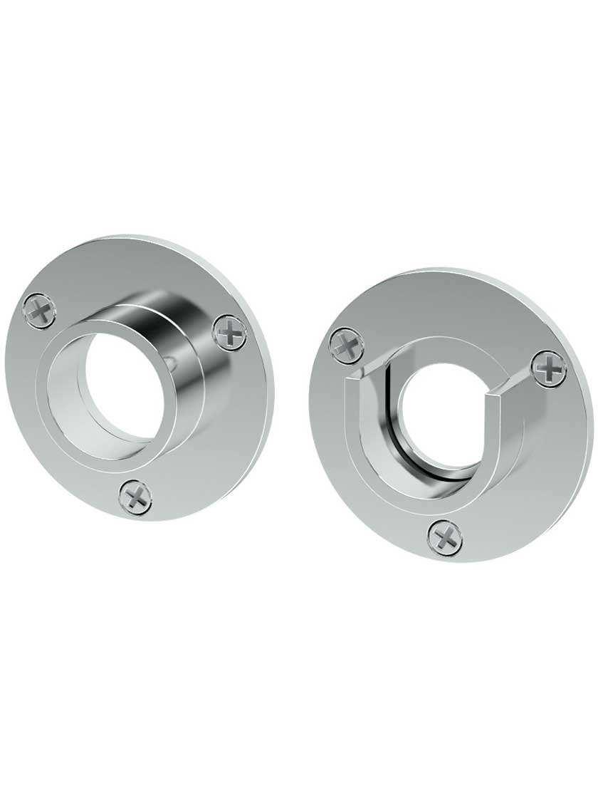Set of Shower Curtain Rod Mounting Brackets - 1" Diameter | House of ...