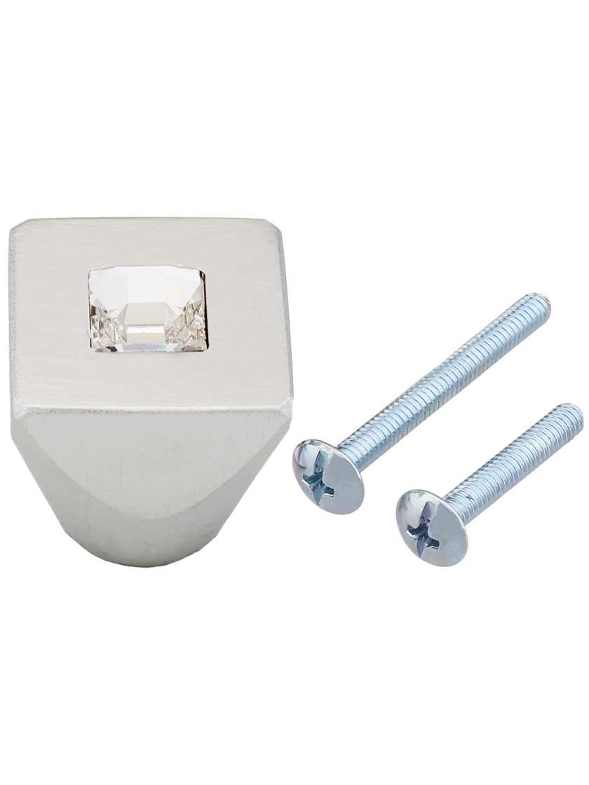 Legacy Centered Crystal Knob - 1" Square | House of Antique Hardware