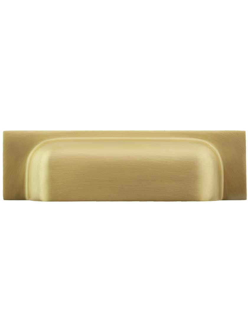 Rectangular Cast-Brass Bin Pull - 3" or 3 3/4" Center-to-Center | House ...