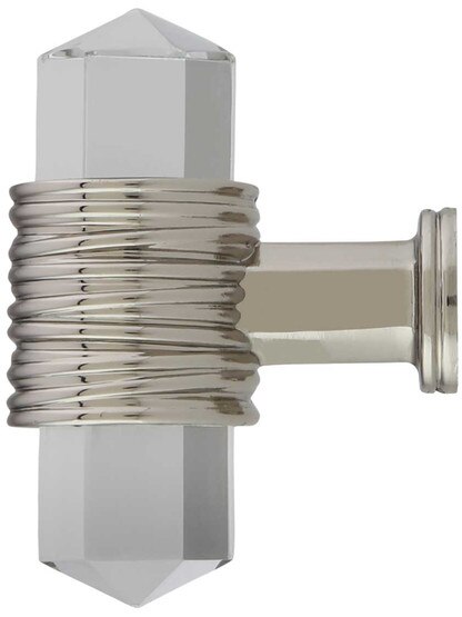 Chrysalis Clear Glass T-Knob - 1 7/8 X 3/4-Inch | House of Antique Hardware