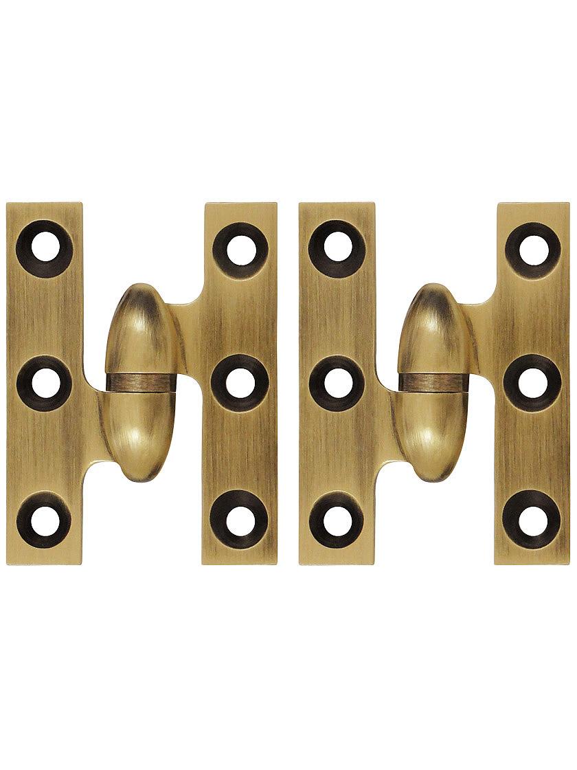Pair of Premium Olive Knuckle Cabinet Hinges - 2" x 1 1/2" | House of ...