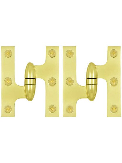 Pair of Premium Olive Knuckle Hinges - 3" x 2 1/2" | House of Antique ...