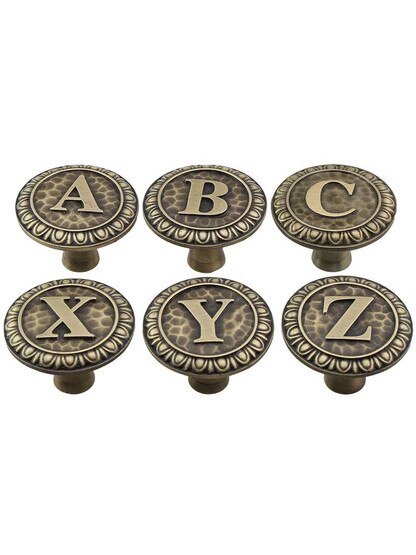 Alphabet Cabinet Knob | House of Antique Hardware
