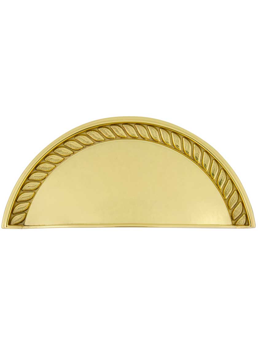 Rope Design Cup Pull - 3" Center-to-Center | House of Antique Hardware