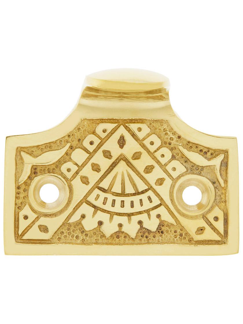 Oriental Pattern Sash Lift In Solid Cast Brass | House of Antique Hardware